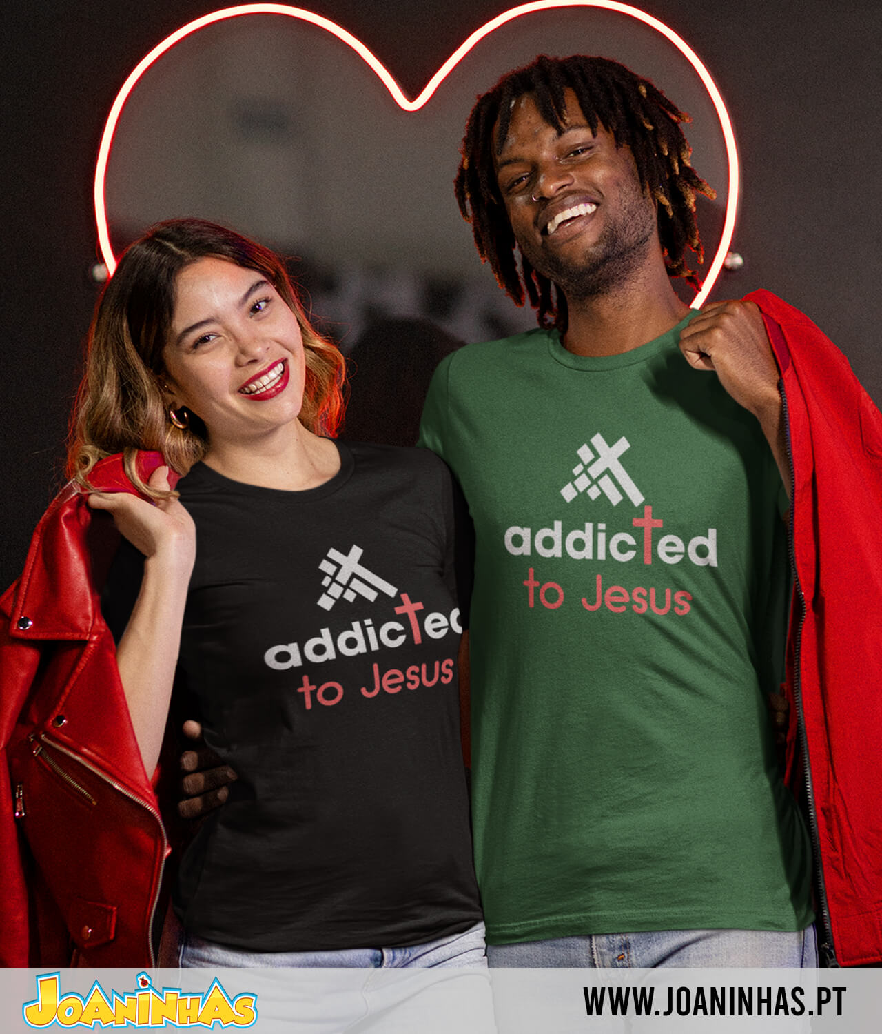 Addicted to Jesus - T-Shirt - Joaninhas